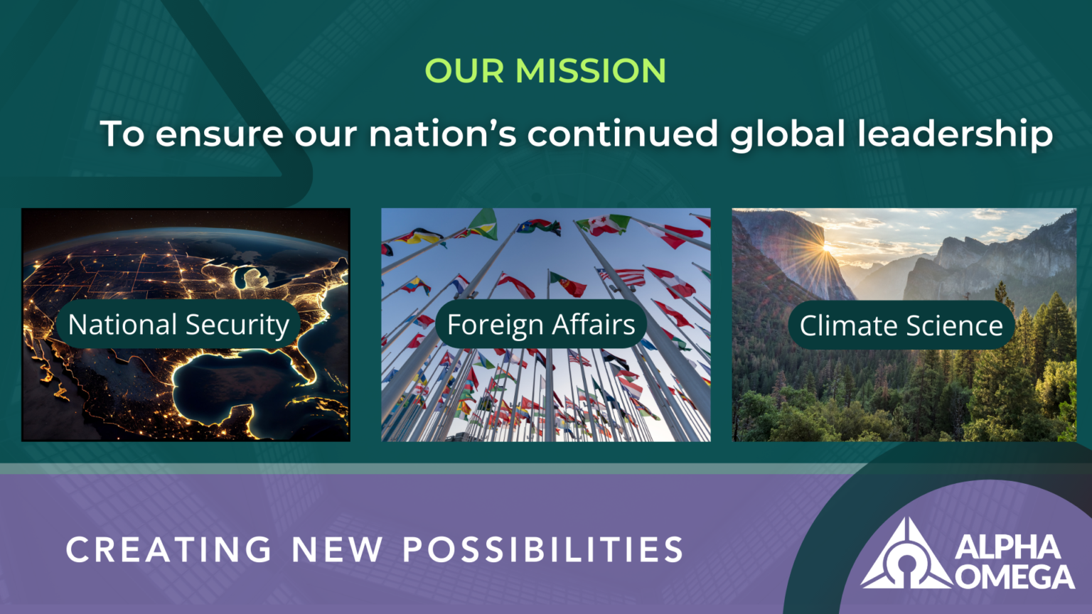 Alpha Omega's Enhanced Commitment: Securing Our Nation's Future - Alpha Omega